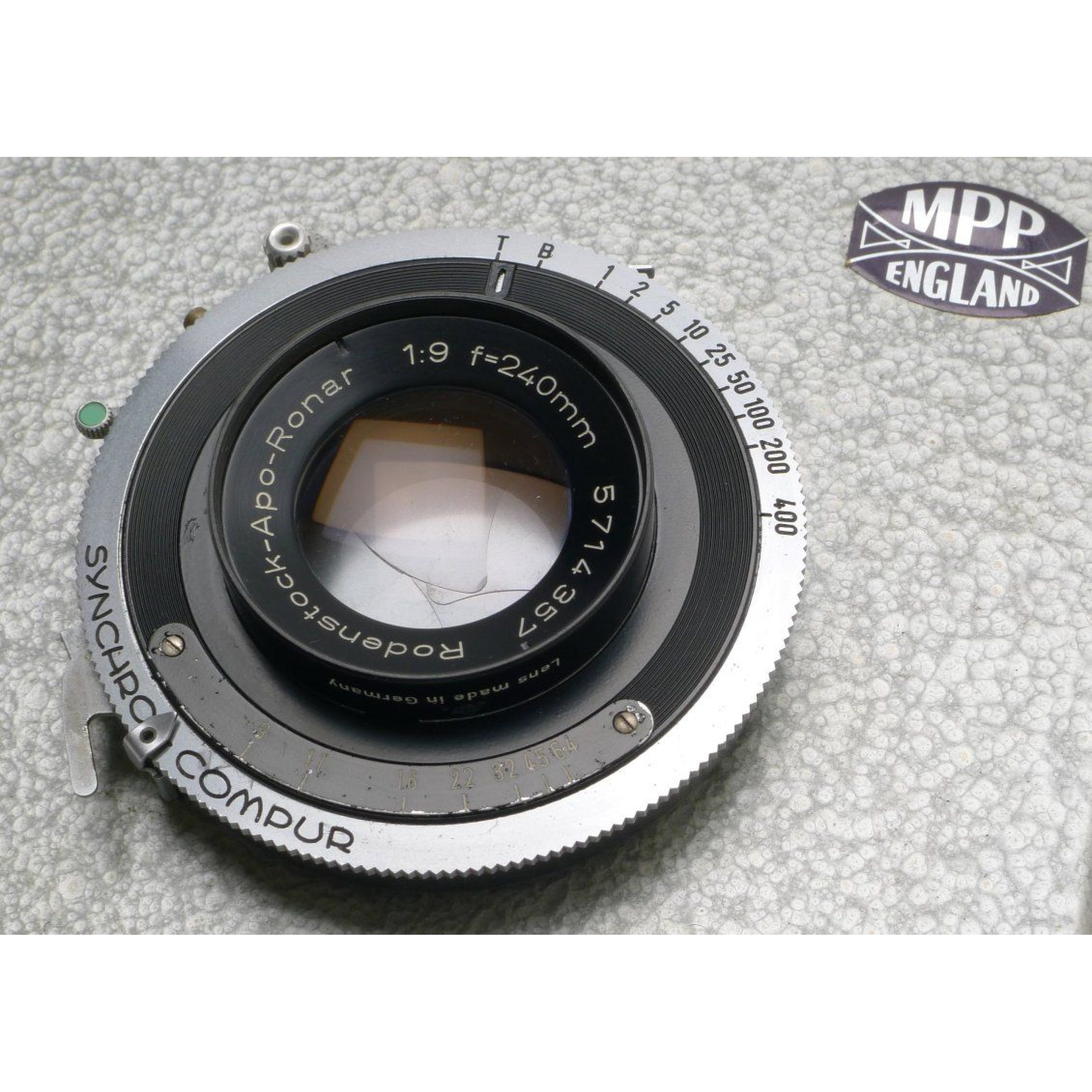 M.P.P MONORAIL FIELD CAMERA KIT 2 RODENSTOCK LENSES APO-RONAR 240mm ...