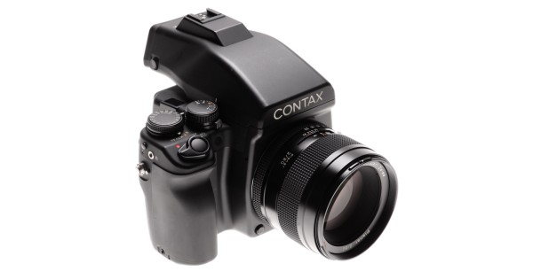 Buy contax 645 medium format film camera kit 4 zeiss lenses meter flash ...