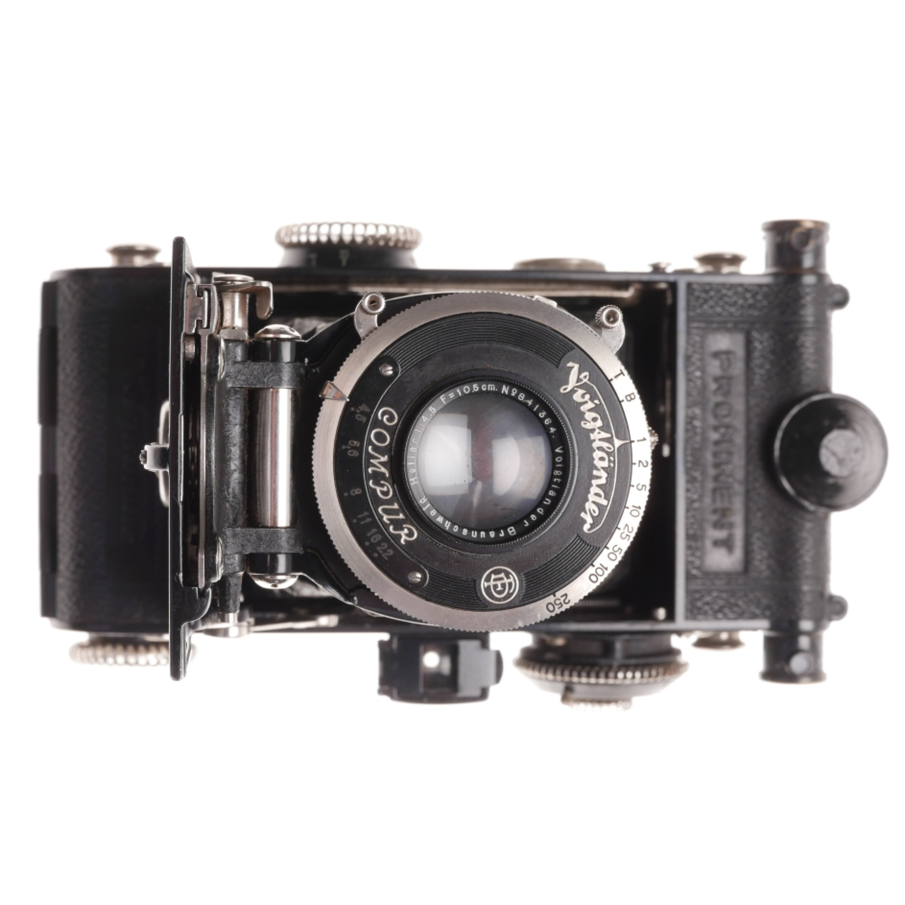 Buy voigtlander prominent 6x9 rare rangefinder camera heliar 4.5/10.5cm ...