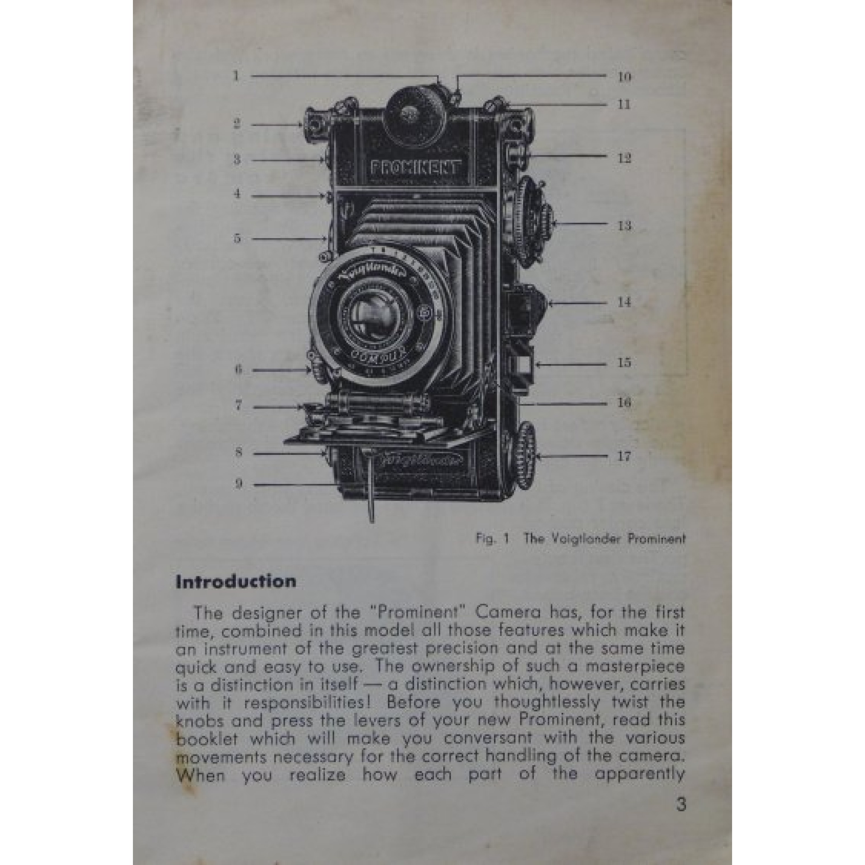 Buy voigtlander prominent 6x9 rare rangefinder camera heliar 4.5/10.5cm ...