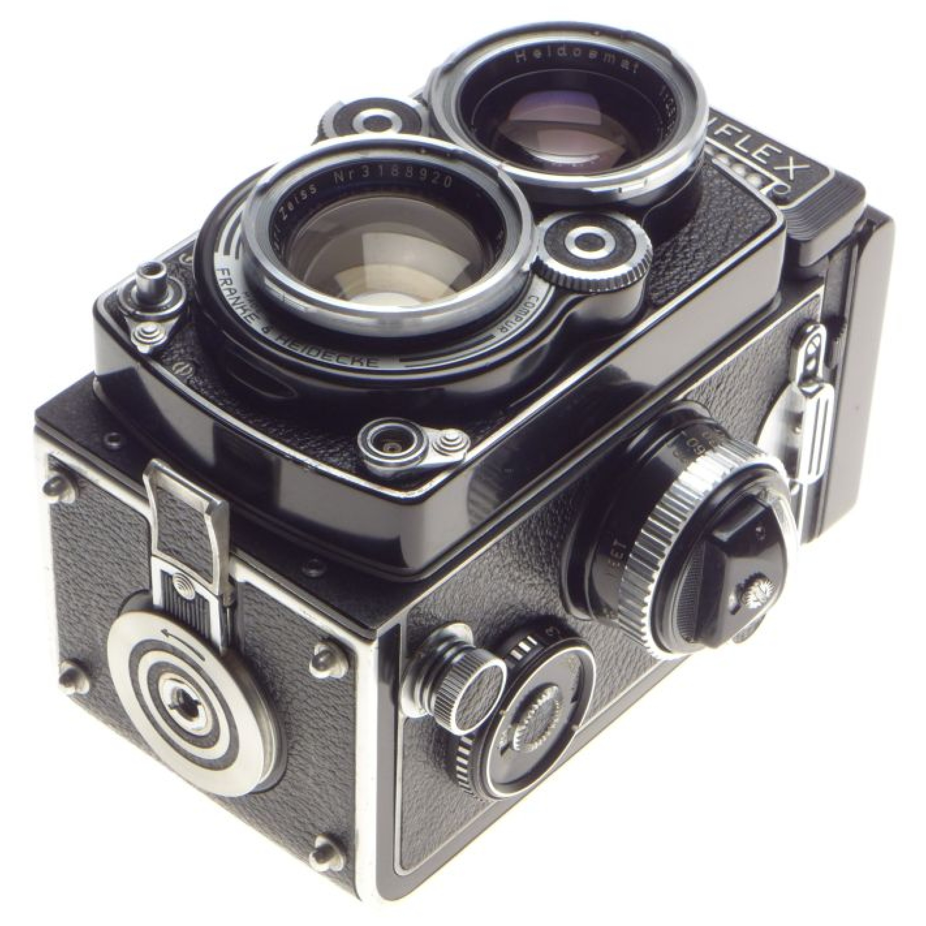 Buy rolleiflex 2.8f tlr camera zeiss planar 2.8/80mm lens prism plate ...