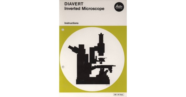 Buy Leitz diavert inverted microscope instructions manual | Vintage ...