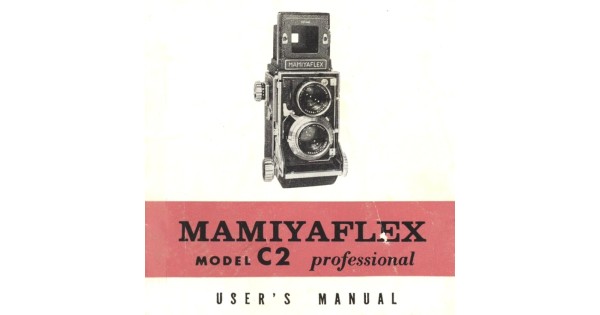 Buy mamiyaflex model c2 professional instruction manual | vintage film ...