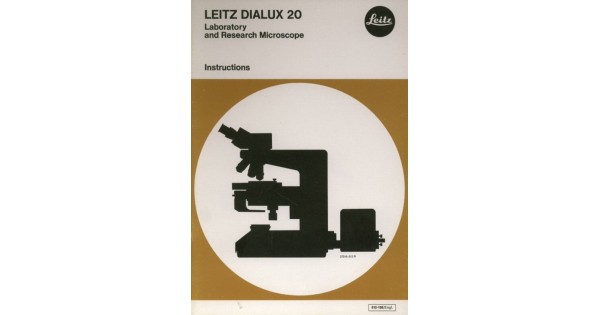 Buy Leitz dialux 20 research microscope instruction only | Vintage Film ...