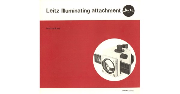 Buy Leitz illuminating attachment instructions manual user | Vintage ...