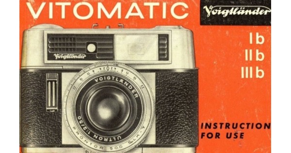 Buy voigtlander ib iib iiib vitomatic instructions for use | vintage ...