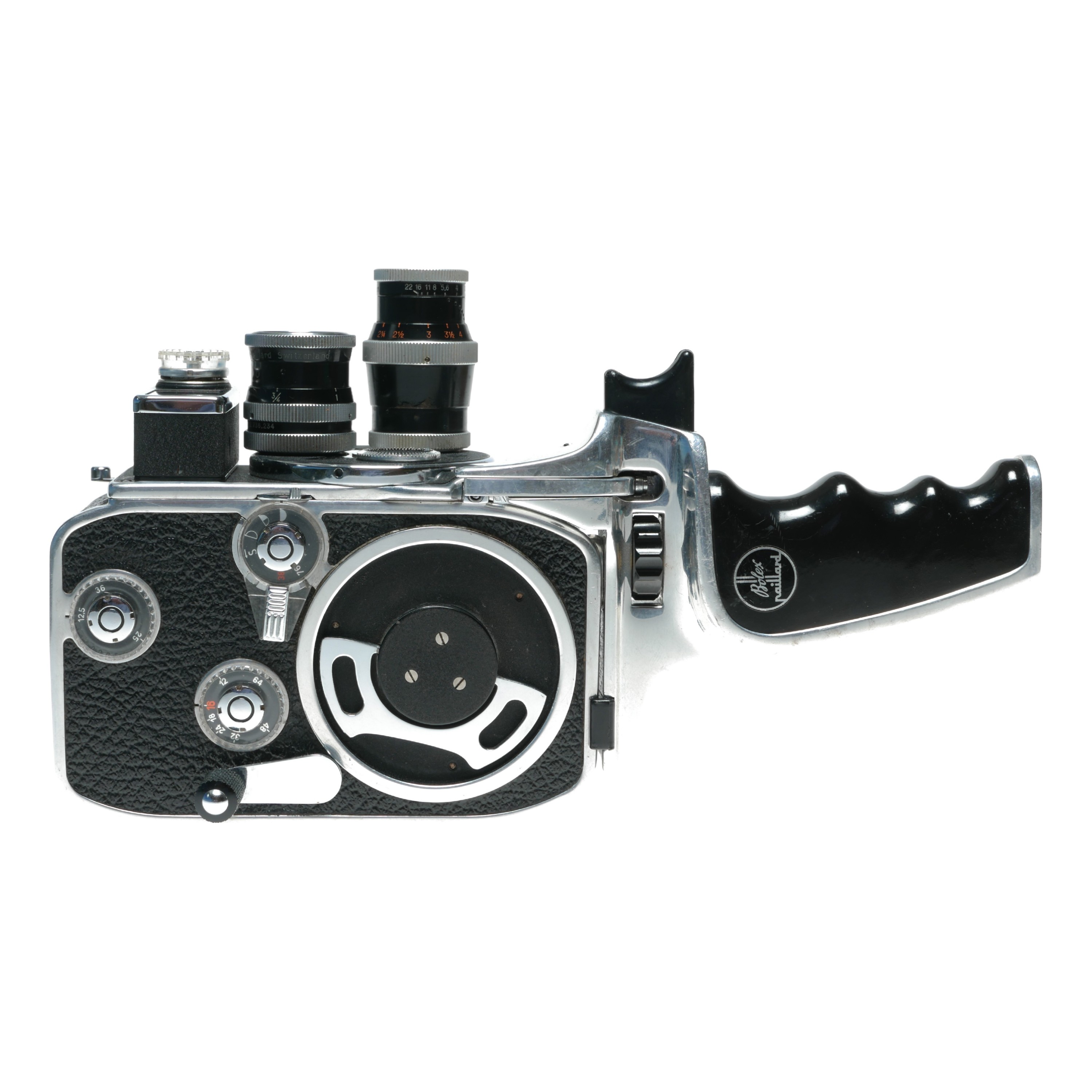Buy bolex 8mm camera with 3 turret rotating lens holder case manual ...
