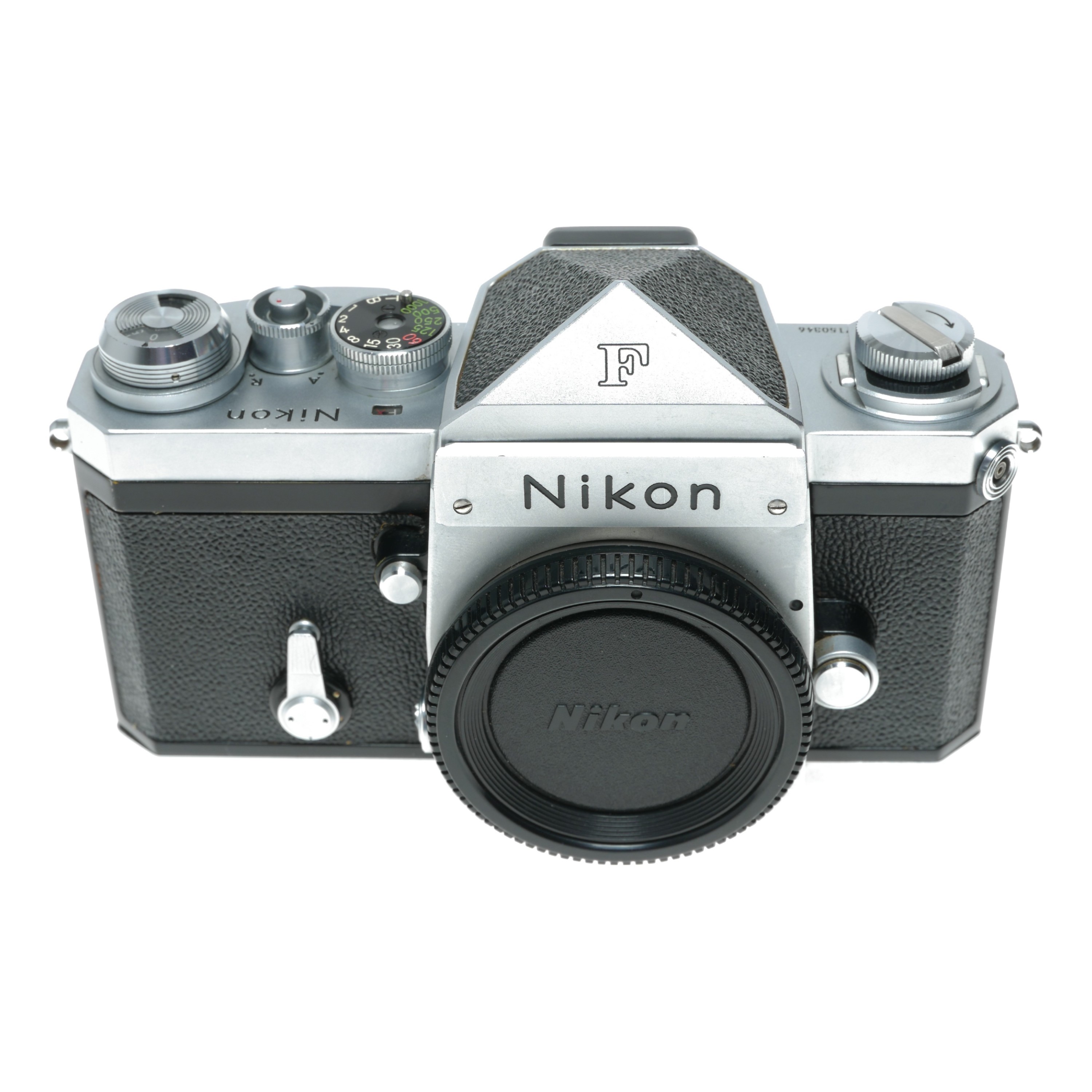 Buy nikon f chrome slr vintage 35mm film camera body with manual ...